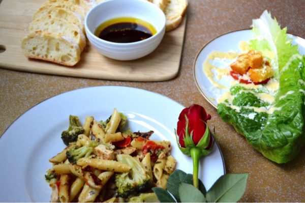 15 Minute Romantic Dinner Menu for a Date-Night-In - The DIY Lighthouse