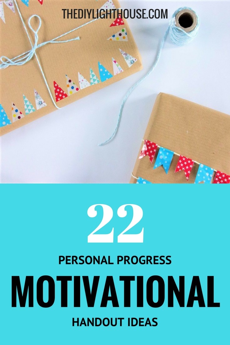 Personal Progress Motivational Handout Ideas - The DIY Lighthouse
