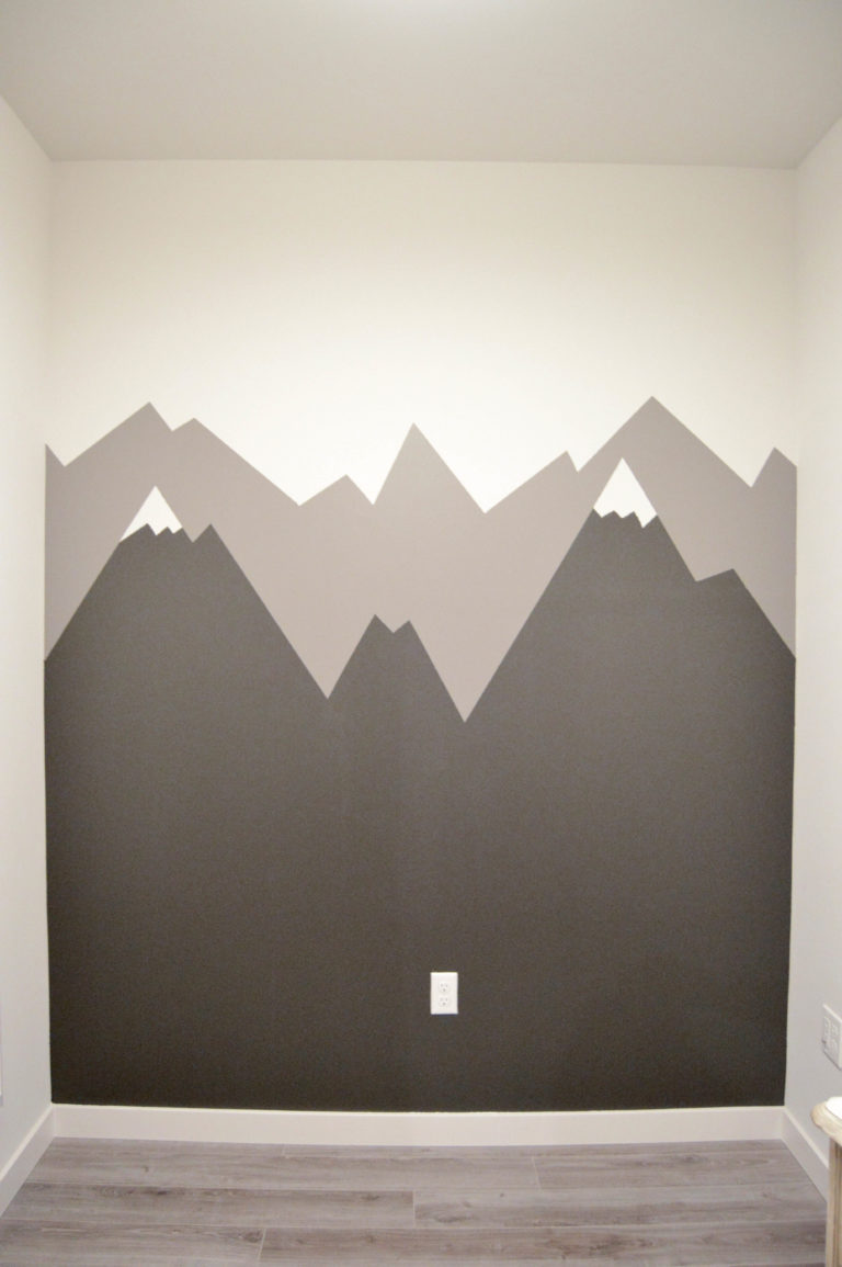 How to Paint a Mountain Mural - The DIY Lighthouse