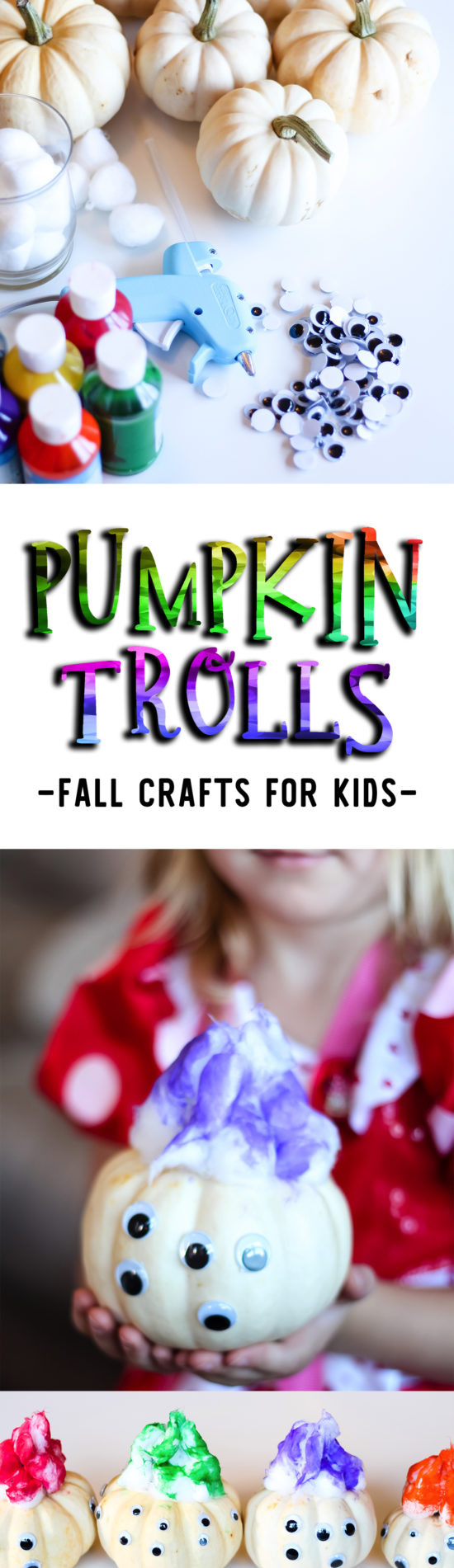 Pumpkin Trolls Kids Craft for Halloween or Fall - The DIY Lighthouse